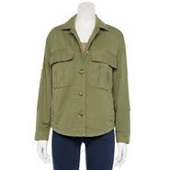 SO | Jackets & Coats | Nwt So Olive Green Cargo Utility Jacket Size 3x ...
